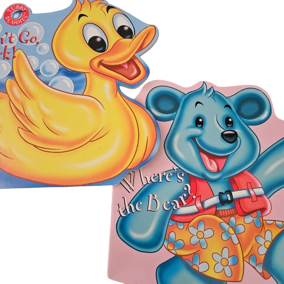 unknown | Toys | Vintage Tubby Buddies Giant Board Books 2 Wheres The ...